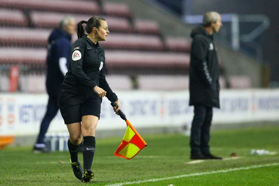 Assistant Referee Lisa Rashid During Efl Editorial Stock Photo - Stock ...