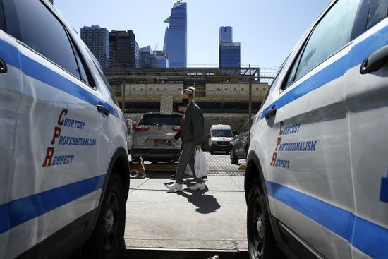 Passerby Look On Near Two Police Editorial Stock Photo - Stock Image ...
