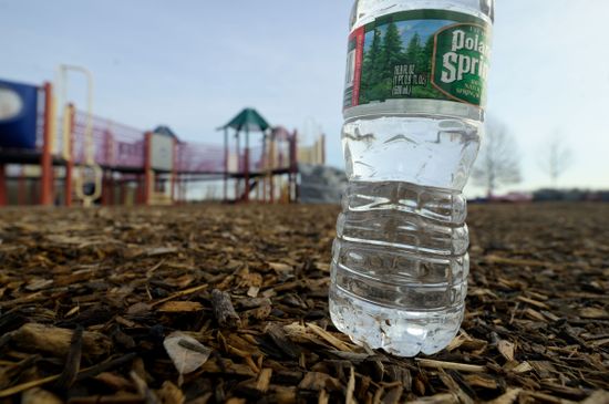 Disregarded Water Bottle Found Warminster Community Editorial Stock ...