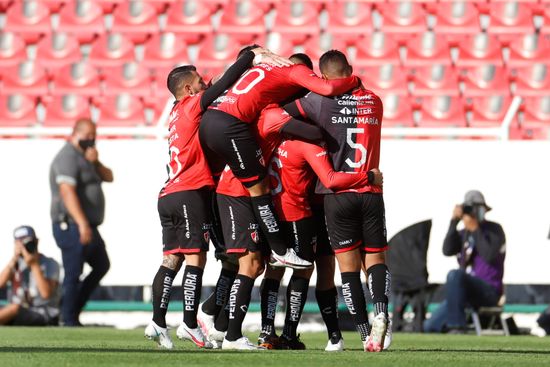 Atlas Players Celebrate After Scoring During Editorial Stock Photo ...