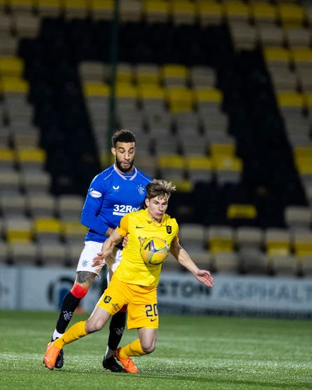 Connor Goldson Rangers Gavin Reilly Livingston Editorial Stock Photo ...