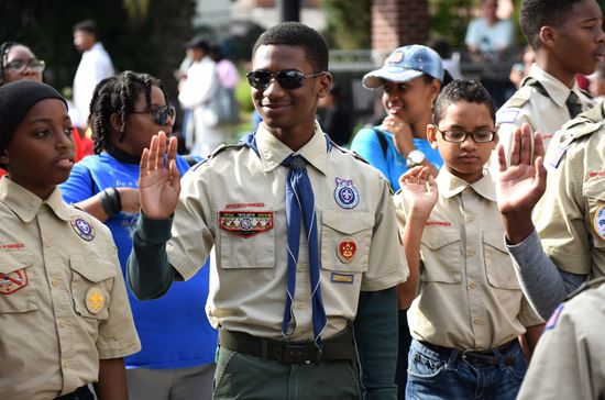 Boy Scouts March Annual Dr Martin Editorial Stock Photo - Stock Image ...