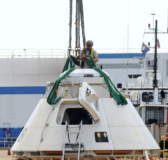 Boeing Cst100 Starliner Training Capsule Seen Editorial Stock Photo ...