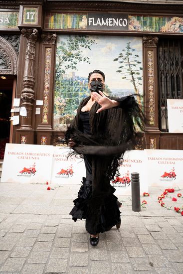 Dancer Anabel Moreno Performing During Rally Editorial Stock Photo ...