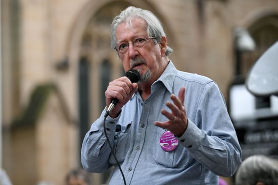 Australian Actor Michael Caton Speaks During Editorial Stock Photo ...