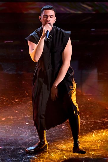 Italian Singer Mahmood Performs On Stage Editorial Stock Photo - Stock ...