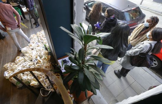 Students Queue Receive Food Hygiene Packages Editorial Stock Photo ...