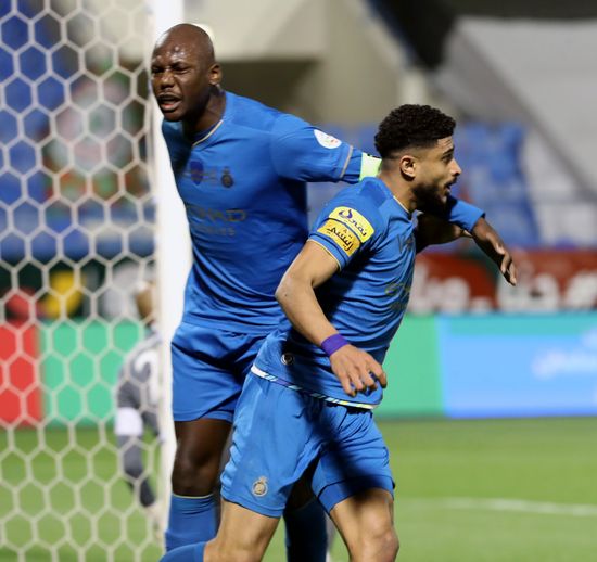 Alnassrs Player Abdulelah Alamri R Celebrates Editorial Stock Photo ...