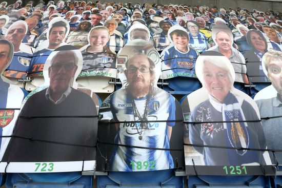 Cardboard Cutouts Spectators Stand During Colchester Editorial Stock ...