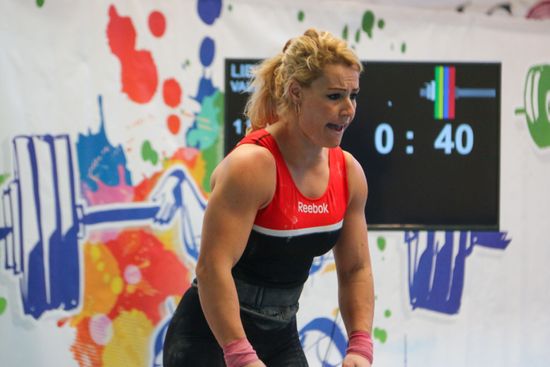 Weightlifter Lydia Valentin Prepares Make Her Editorial Stock Photo ...