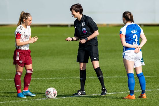 Referee Jane Simms Jordan Nobbs Arsenal Editorial Stock Photo - Stock ...