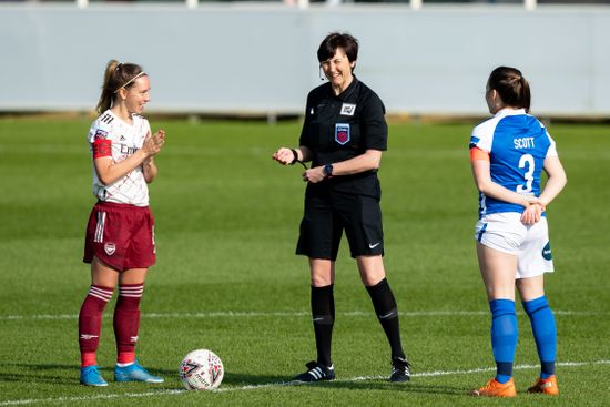 Referee Jane Simms Jordan Nobbs Arsenal Editorial Stock Photo - Stock ...