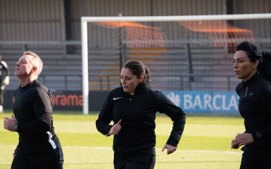 Off Line Referee Warmupduring Womens Super Editorial Stock Photo ...