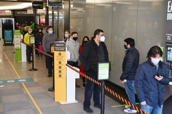 Customers Queue Inside Ealing Broadway Shopping Editorial Stock Photo ...