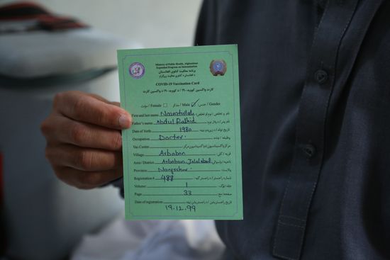 Afghan Man Shows Certificate After Receiving Editorial Stock Photo ...