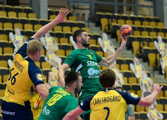 Montenegros Branko Vujovic C Action During Editorial Stock Photo ...