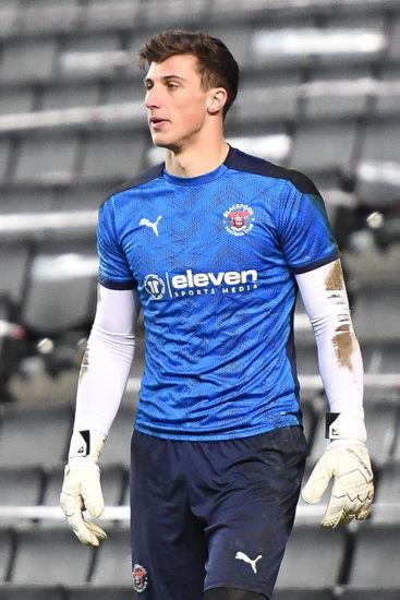 Blackpool Goalkeeper Stuart Moore 28 During Editorial Stock Photo ...
