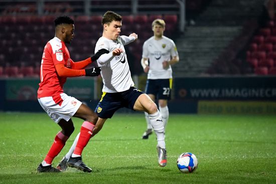 Josh Ruffels Oxford United Challenged Editorial Stock Photo - Stock ...