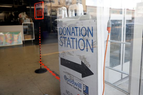 Donation Dropoff Sign Inside Goodwill Store Editorial Stock Photo ...