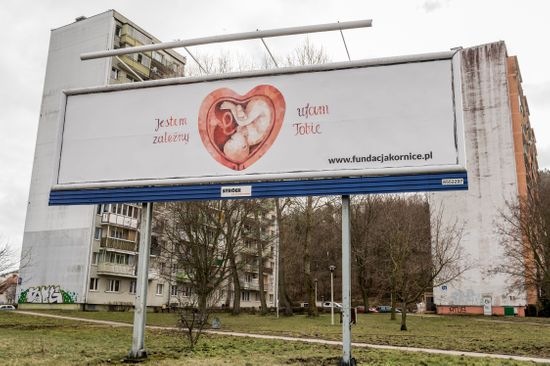 Prolife Billboard Campaign Organized By Our Editorial Stock Photo ...