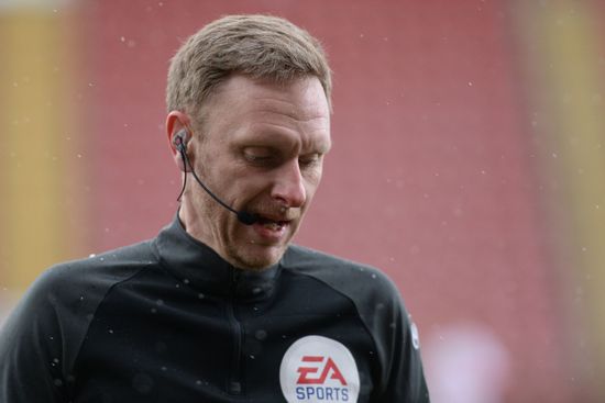 Fourth Official Referee Andy Bennett During Editorial Stock Photo ...