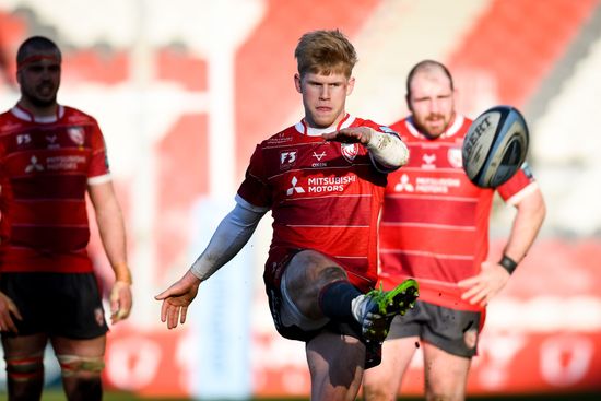 George Barton Gloucester Rugby Kicks Hand Editorial Stock Photo - Stock ...