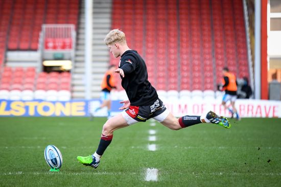 George Barton Gloucester Rugby Warms Before Editorial Stock Photo ...
