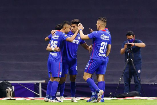 Cruz Azul Players Celebrate Score Against Editorial Stock Photo - Stock ...