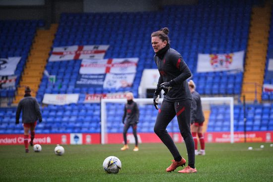 Goalkeeper Rachael Laws 1 Liverpool Warmsup Editorial Stock Photo ...