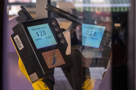 Octopus Card Machine On Bus Display Editorial Stock Photo - Stock Image ...