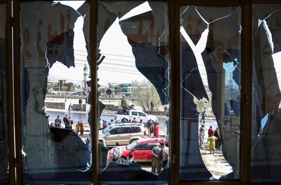 Shattered Windows Aftermath Bomb Explosion Kabul Editorial Stock Photo ...