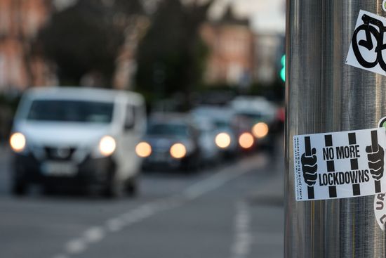 Sticker Reading No More Lockdown Seen Editorial Stock Photo - Stock ...