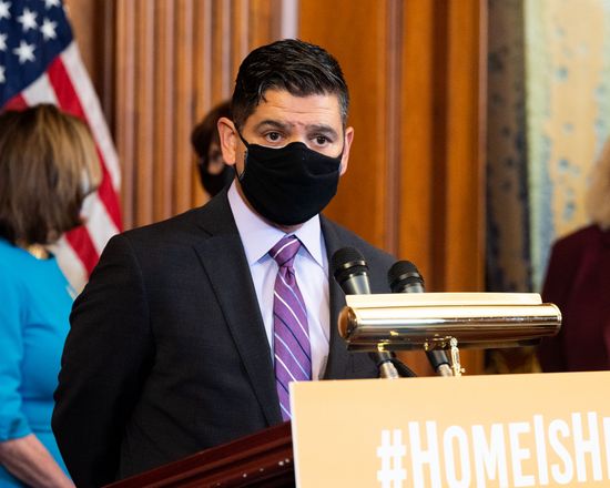 Us Representative Raul Ruiz Dca Speaks Editorial Stock Photo - Stock ...