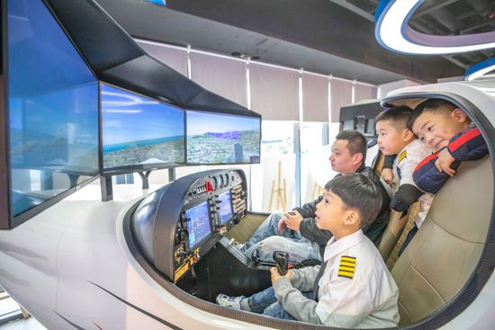 Children Experience Dynamic Flight Simulator Yulong Editorial Stock ...