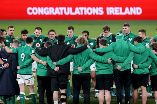 Ireland Vs England Ireland Team Huddle Editorial Stock Photo - Stock ...