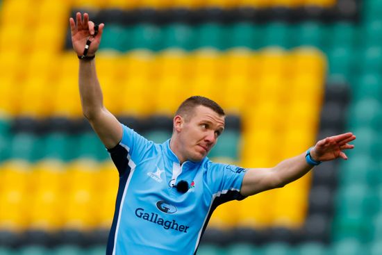 Referee Tom Foley Franklins Gardens Northampton Editorial Stock Photo ...