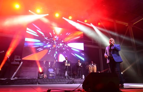 Hector El Torito Acosta Performs Onstage Editorial Stock Photo - Stock ...