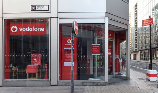 One Vodafone Branch Seen Central London Editorial Stock Photo - Stock ...