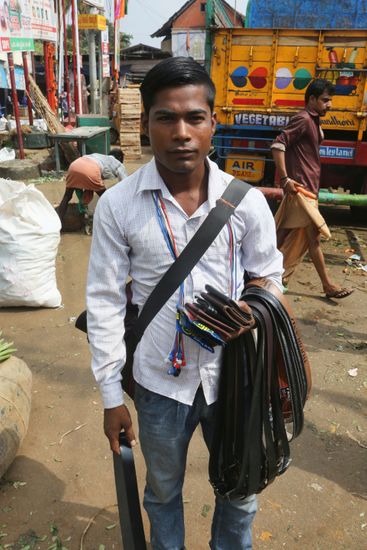 Man Selling Belts Wallets Chalai Market Editorial Stock Photo - Stock ...
