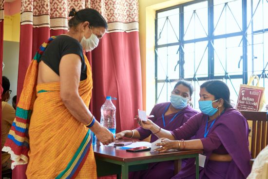 Inside Municipal Health Center People Receiving Editorial Stock Photo ...