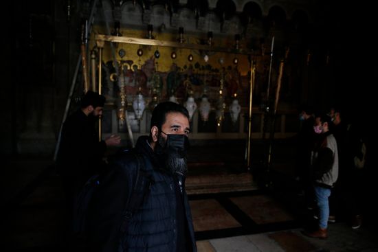Christian Worshipers Walk Inside Church Holy Editorial Stock Photo ...