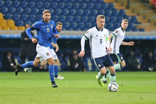 Steven Davis Northern Ireland Domenico Berardi Editorial Stock Photo ...