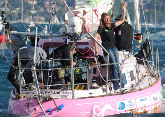 Jessica Watson On Board Her Yacht Editorial Stock Photo - Stock Image ...