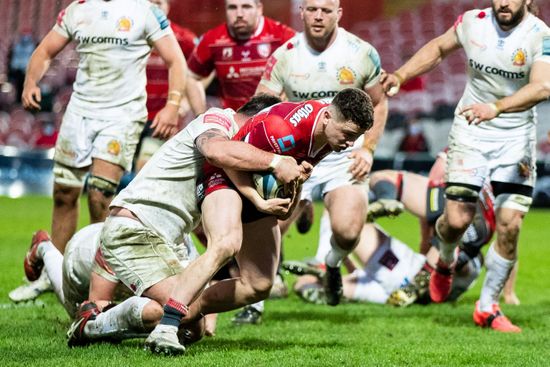 Charlie Chapman Gloucester Rugby Scores His Editorial Stock Photo ...