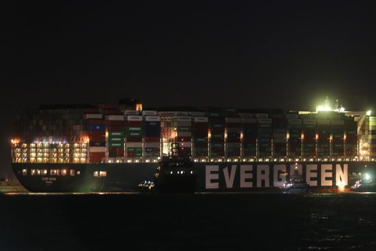 General View Ever Given Container Ship Editorial Stock Photo - Stock ...