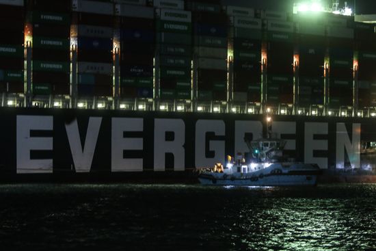 General View Ever Given Container Ship Editorial Stock Photo - Stock ...