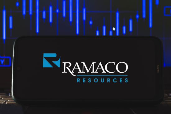 This Photo Illustration Ramaco Resources Logo Editorial Stock Photo ...