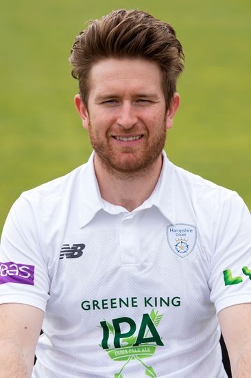 Liam Dawson Hampshire Poses During Hampshire Editorial Stock Photo ...