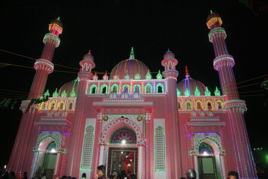 Beemapally Mosque Beemapally Dargah Shareef Illuminated Editorial Stock ...