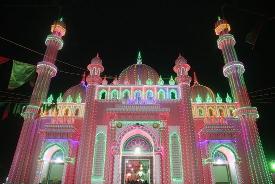 Beemapally Mosque Beemapally Dargah Shareef Illuminated Editorial Stock ...